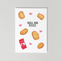 Funny Chicken Nugget Birthday Card | Nugs and Kisses on Your Birthday ...
