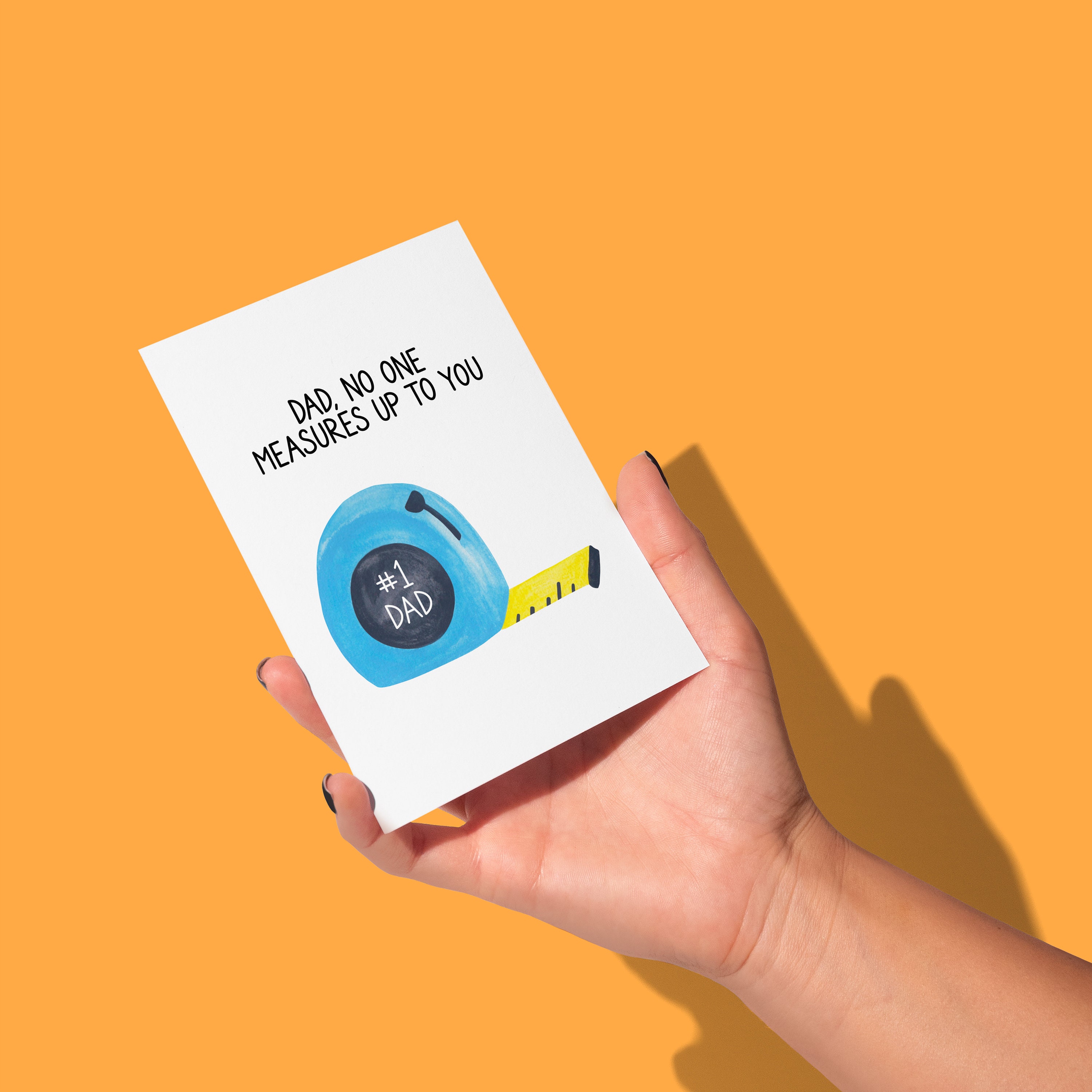 Funny Father's Day Card, Dad No One Measures up to You, Card for Dad ...