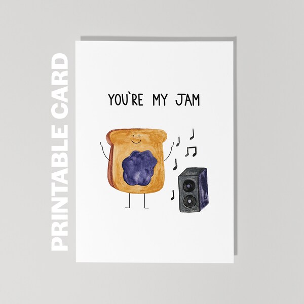You're My Jam Card - Etsy