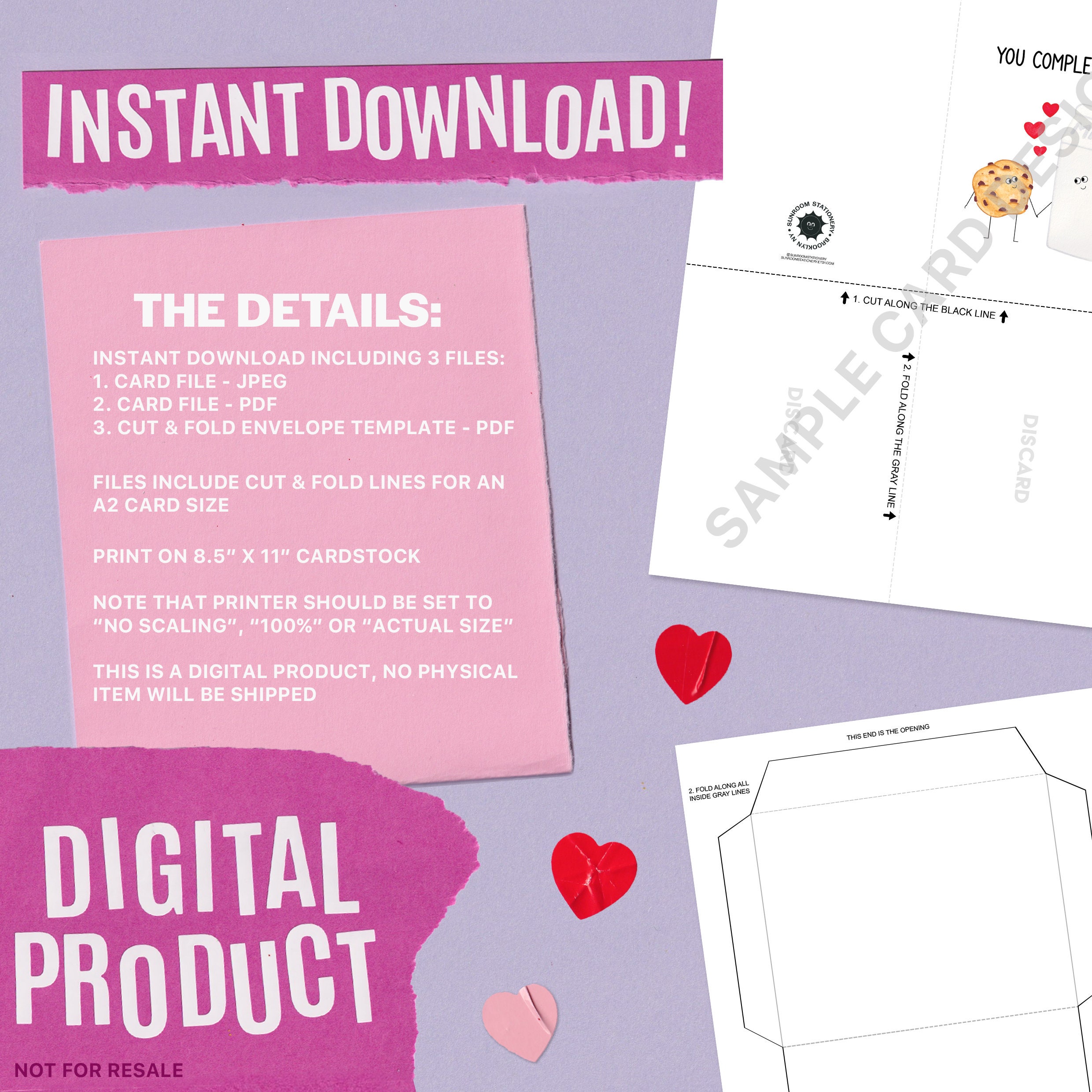 Printable Anniversary Card, You're All I Need, Funny I Love You Card ...