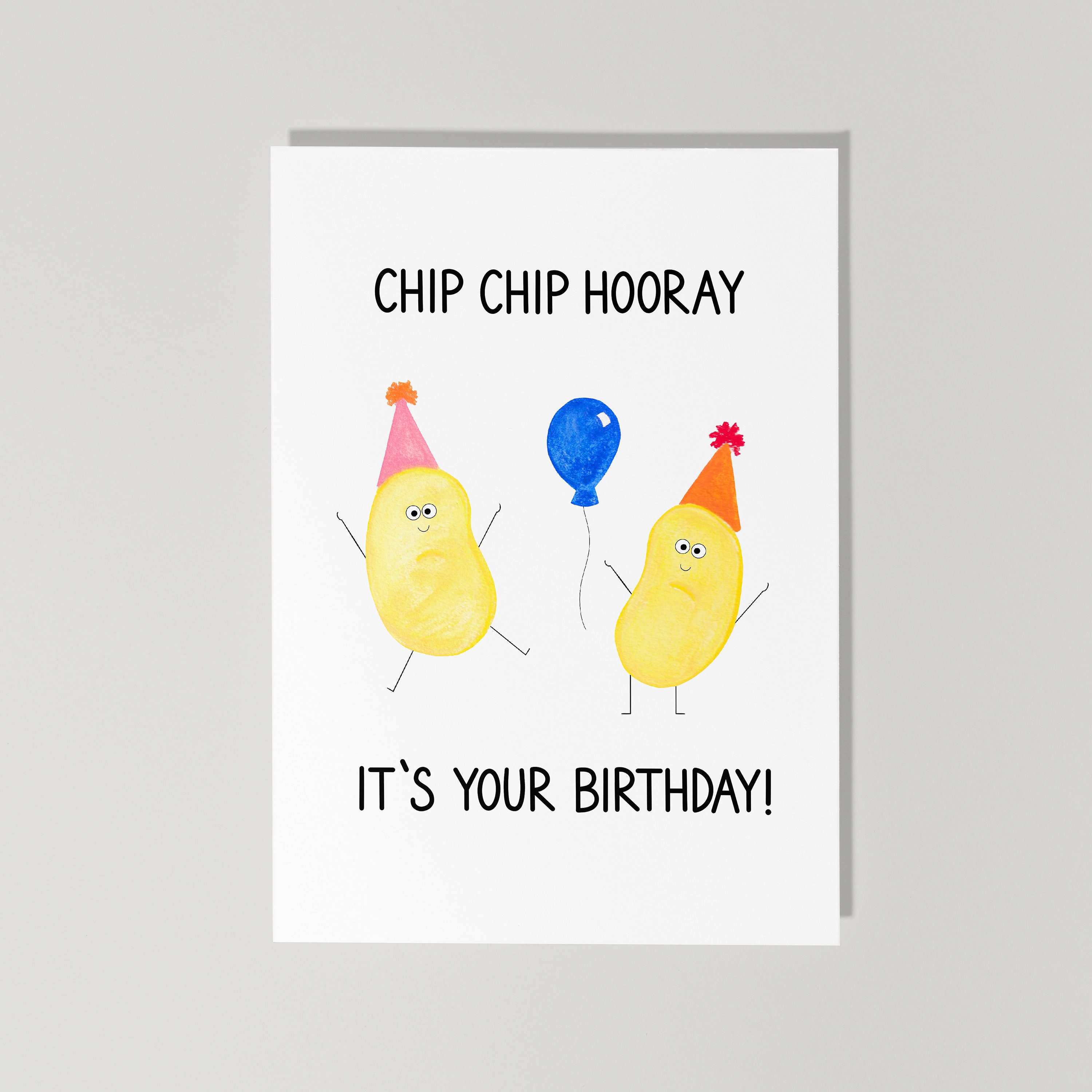 Printable Birthday Card, Happy Birthday Card, Funny Birthday Card, Potato Chip Birthday Card - Etsy