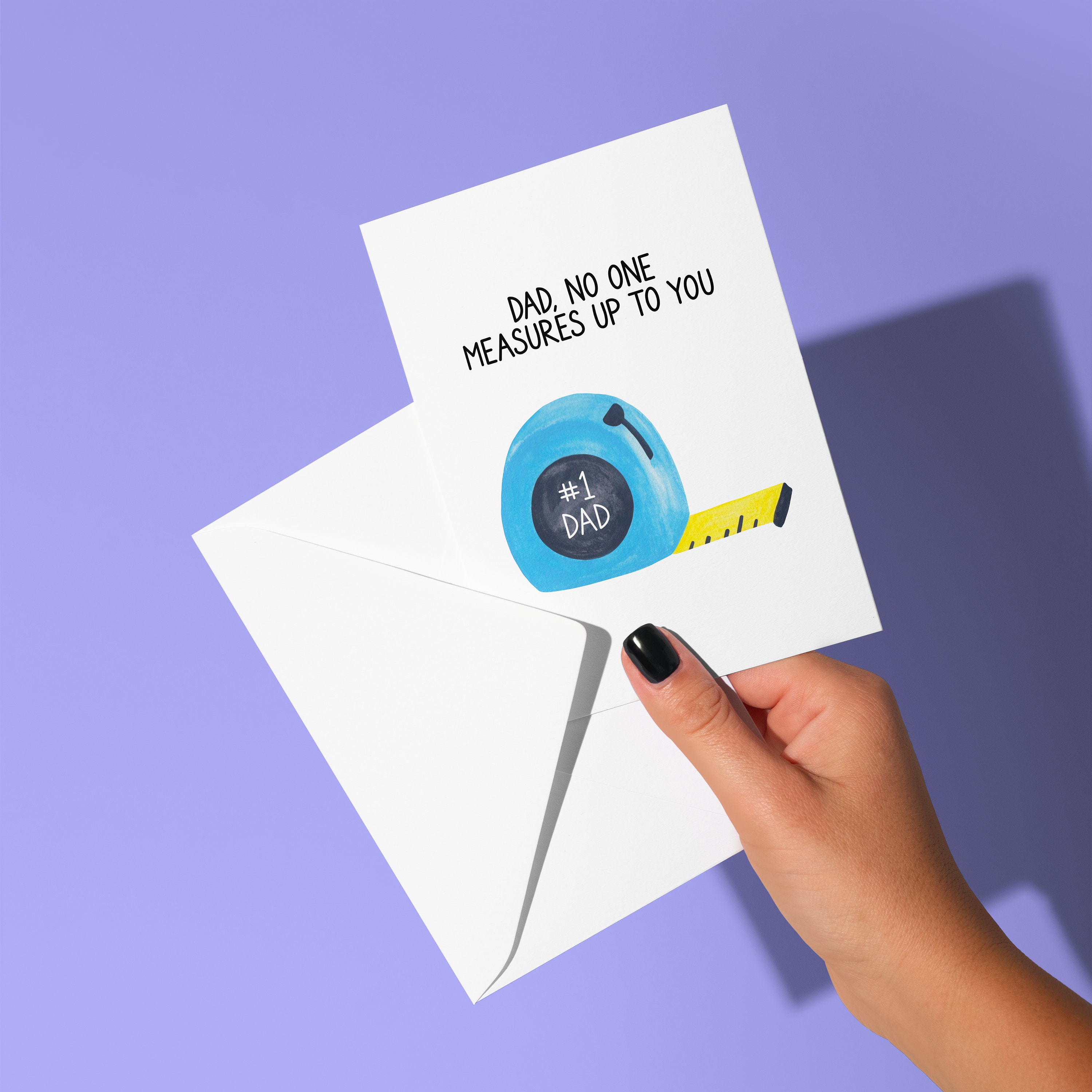 Funny Father's Day Card, Dad No One Measures up to You, Card for Dad ...