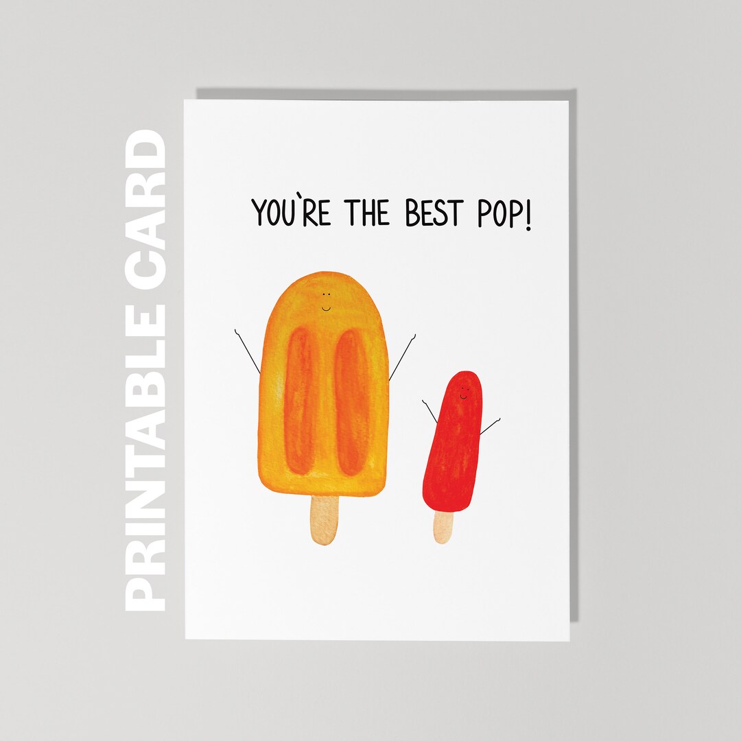 Father's Day Card for Pop, Father's Day Card for Grandpa, Funny Father ...