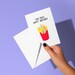 Time Fries Happy Birthday Card, French Fry Birthday Card, Funny ...