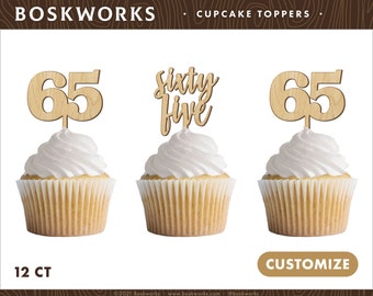 65 Cupcake Toppers | Etsy