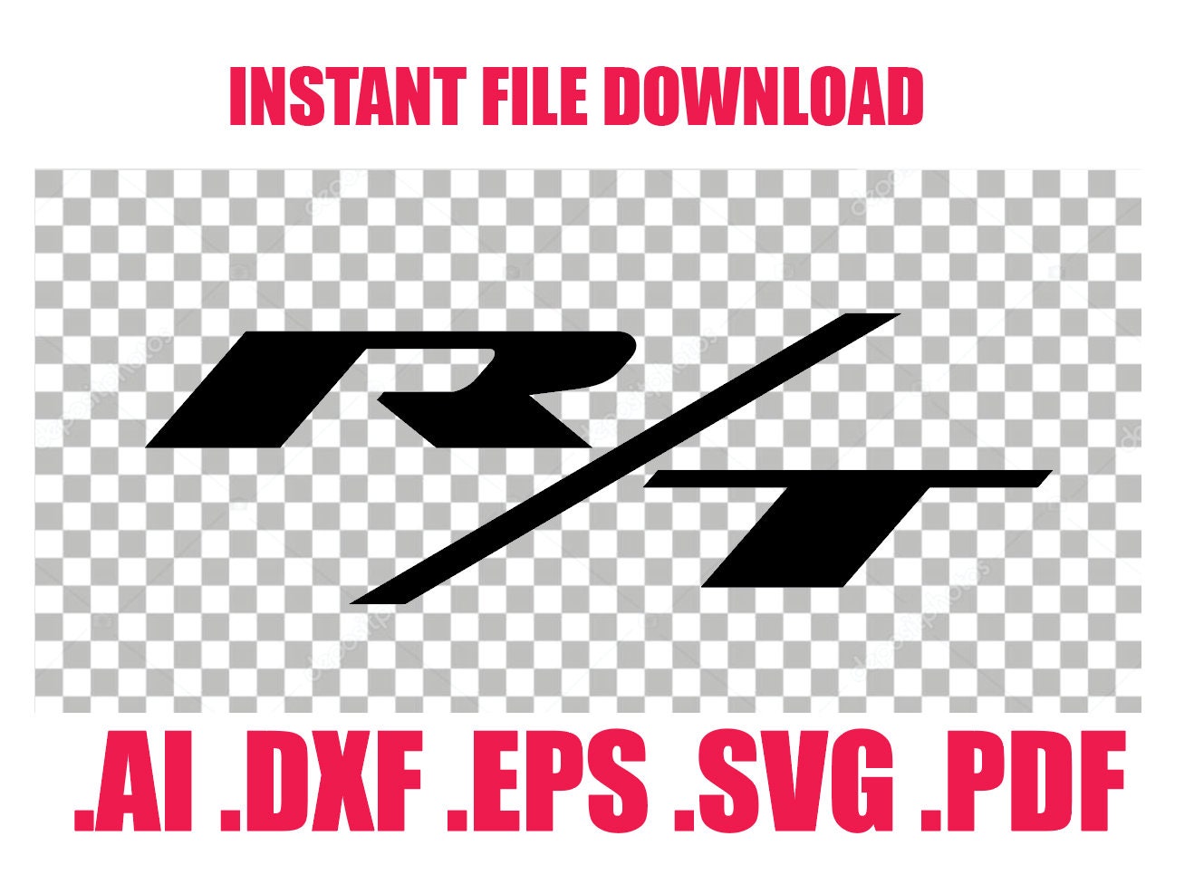 Dodge RT Svg Dxf Ai Eps Pdf File Clip Art INSTANT | Etsy