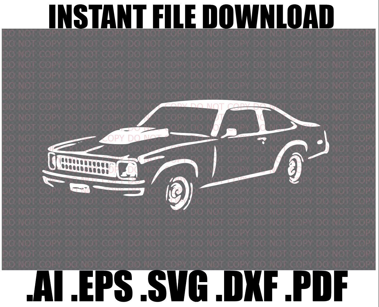 1975 Nova Chevy Svg Dxf Ai Eps Pdf File Clip Art INSTANT | Etsy