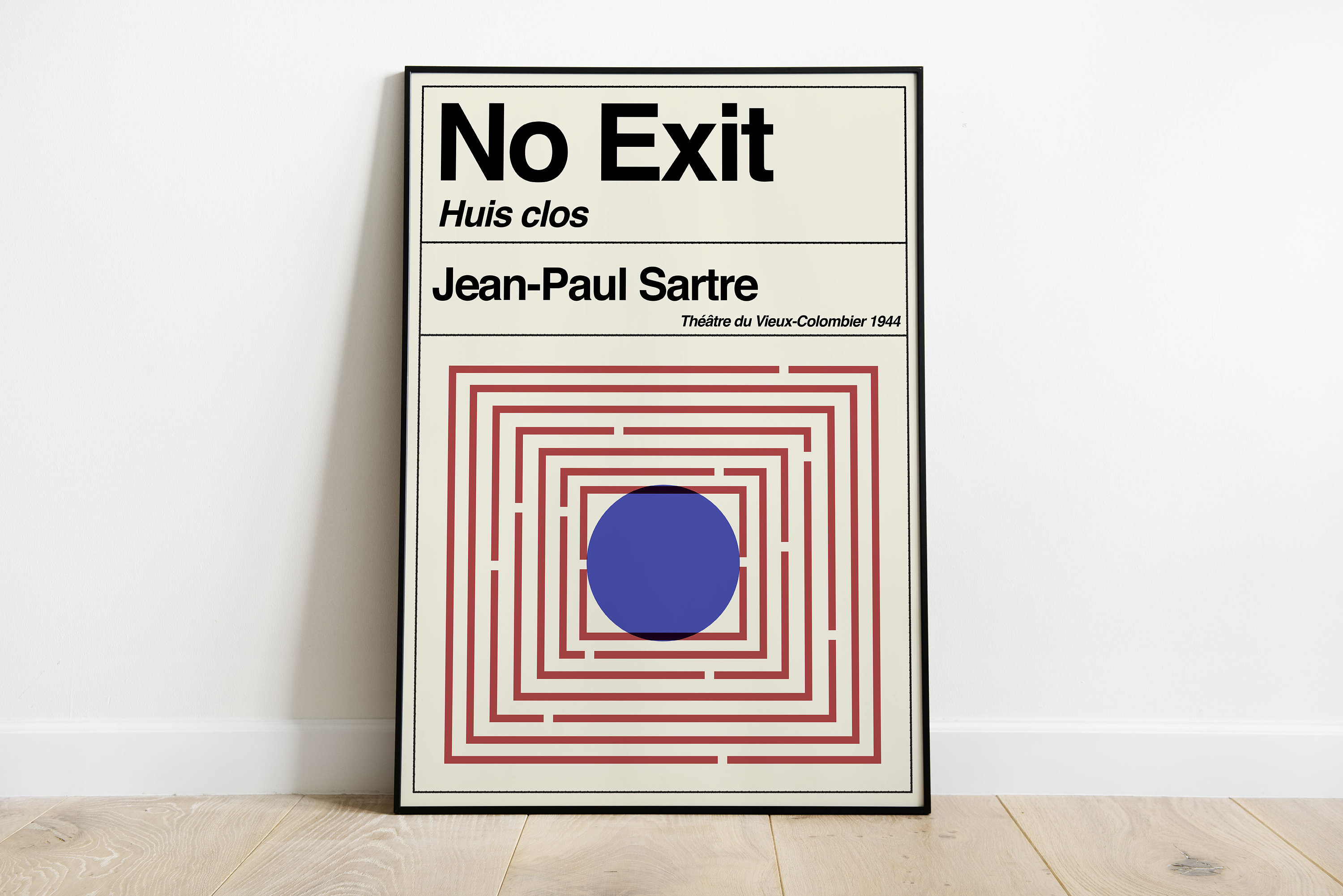 No Exit Jean Paul Sartre Philosophy Retro Vintage Existentialism Book ...