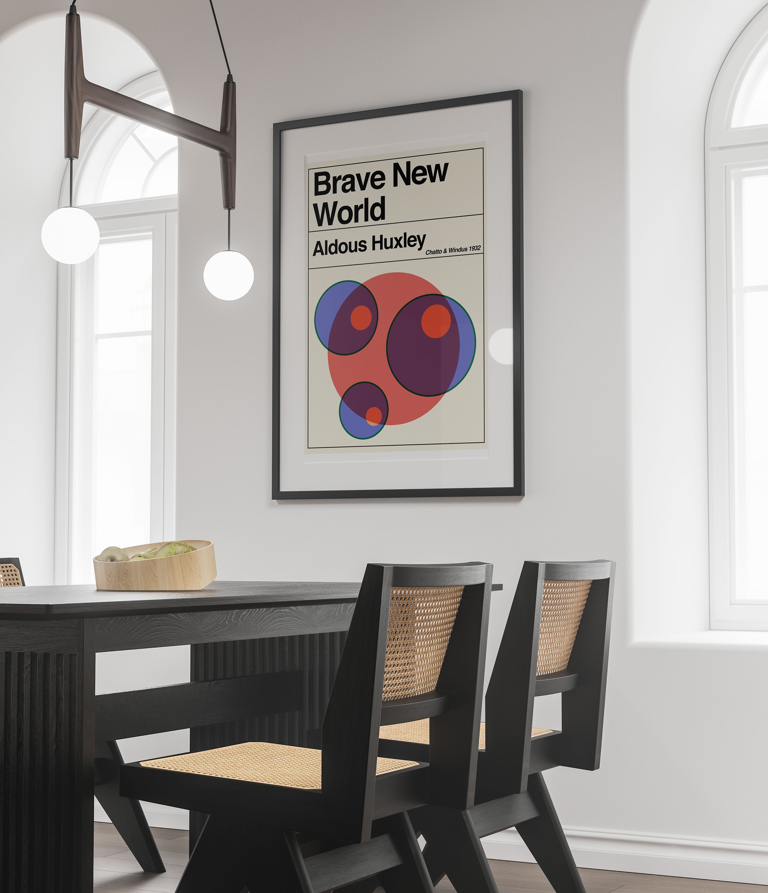 Brave New World Aldous Huxley Dystopian Retro Vintage Classic Book Art ...