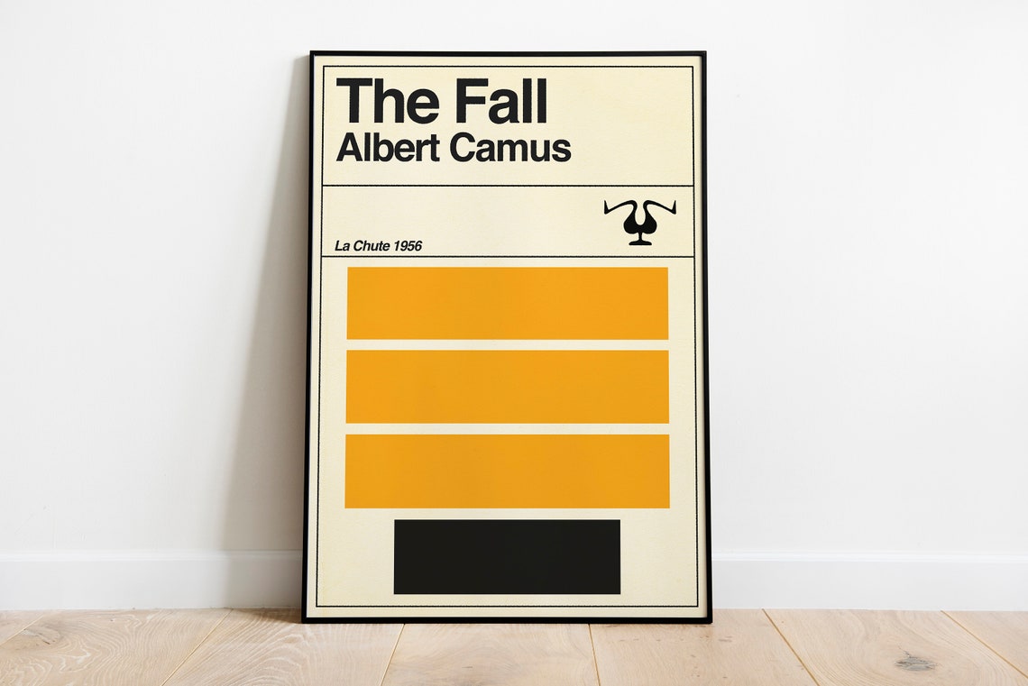 The Fall Albert Camus Retro Vintage Book Art Print | Etsy