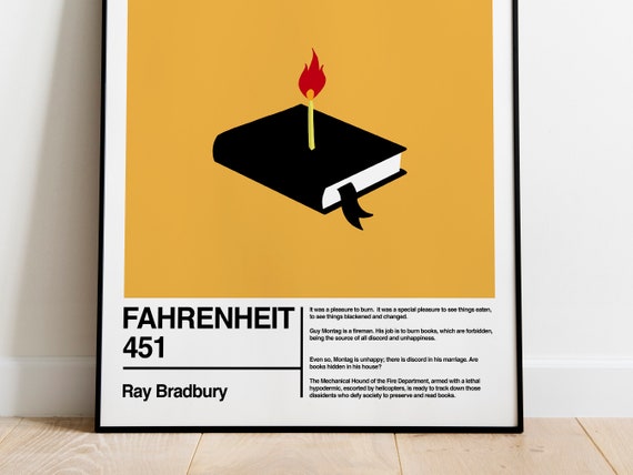Fahrenheit 451 Book Cover Poster