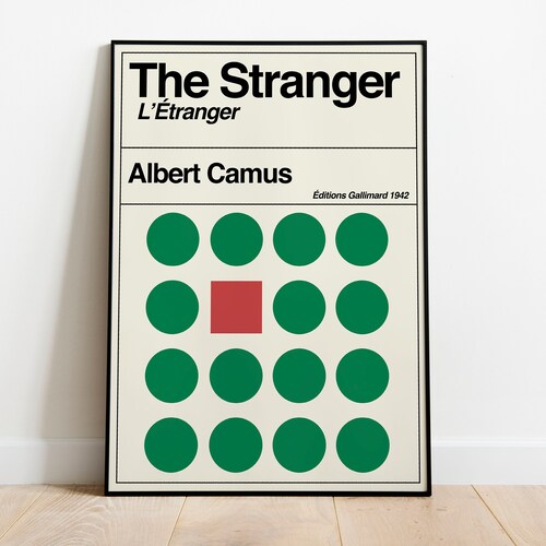 Albert Camus Poster Author Quote Wall Art Retro Literary - Etsy