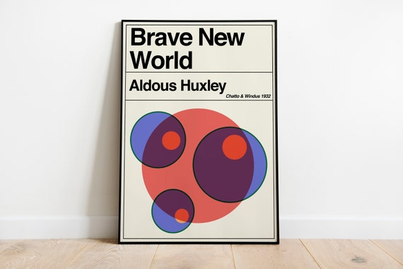 Brave New World Aldous Huxley Dystopian Retro Vintage - Etsy