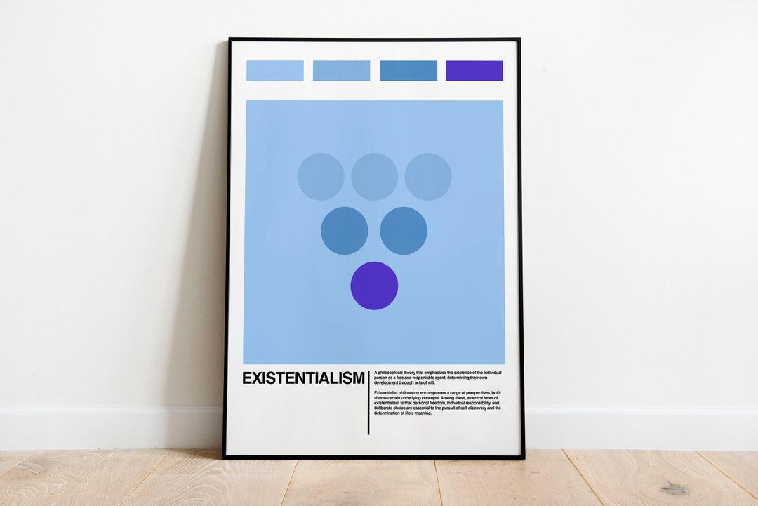 Minimal Abstract Philosophy Art Print Retro Vintage Bauhaus ...