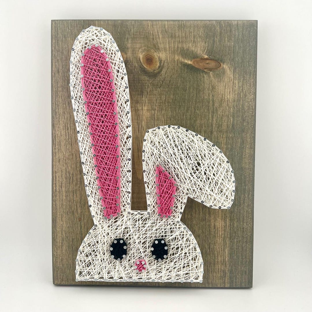 Peeking Bunny String Art - Etsy
