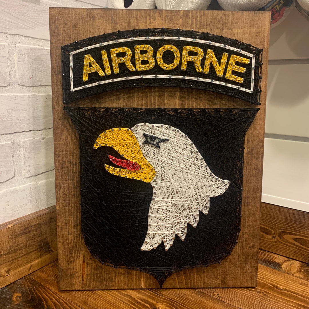 U.S. Airborne Artwork. Home Office Decor. Military Decor. - Etsy