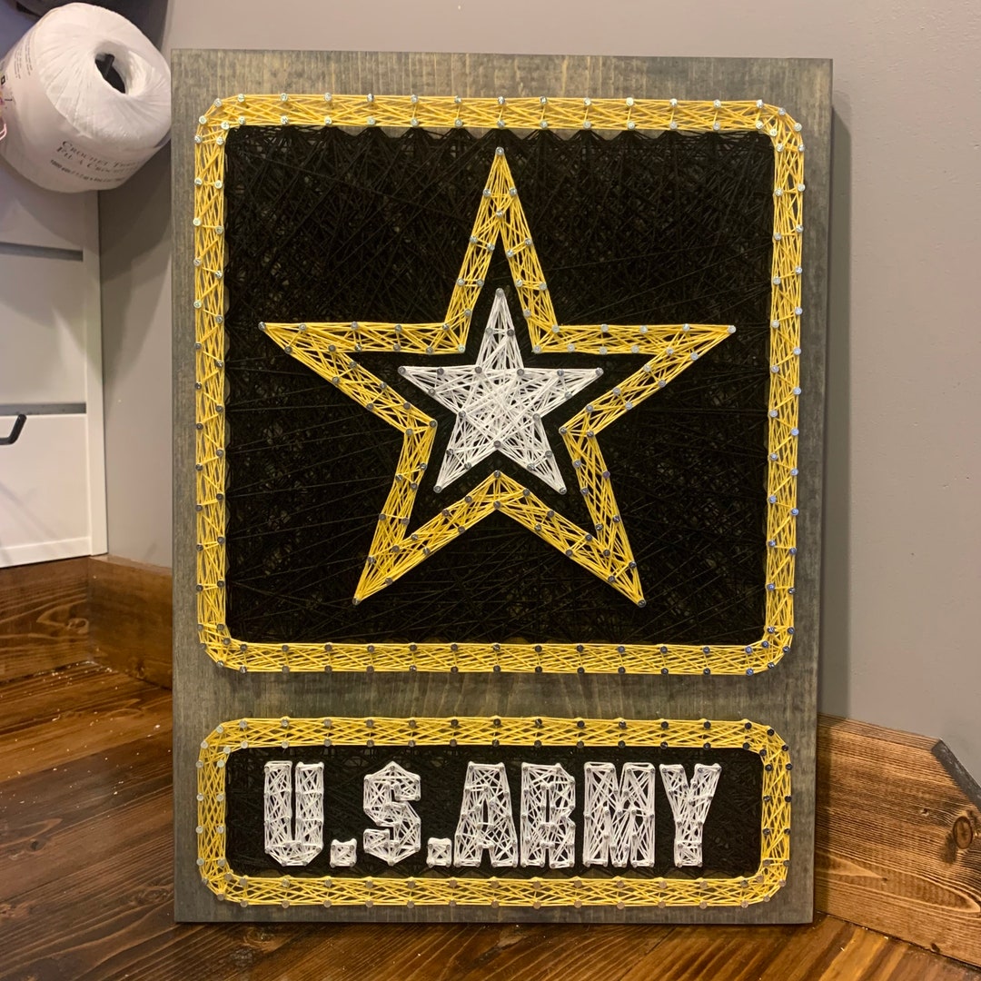 U.S. Army Home Office Decor. Patriotic Unique Army Artwork. Handmade ...