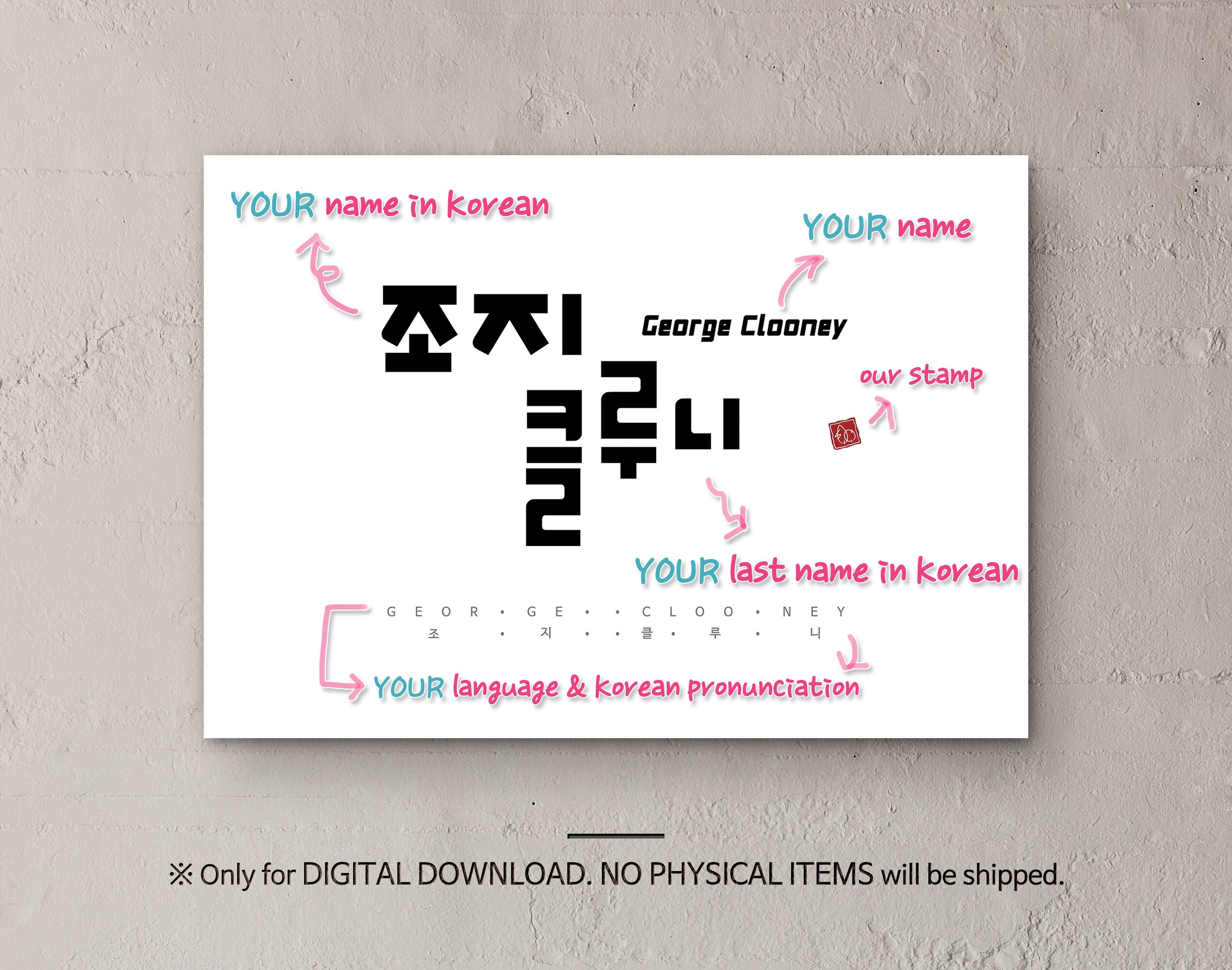 Personalized Name Art, Printable Digital Download, Custom Interior ...