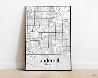 Niagara Falls New York Minimalist Map Print Minimalist Map of Niagara ...