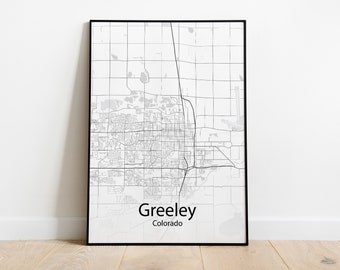 Westminster Colorado Minimalist Map Print Minimalist Map of Westminster ...