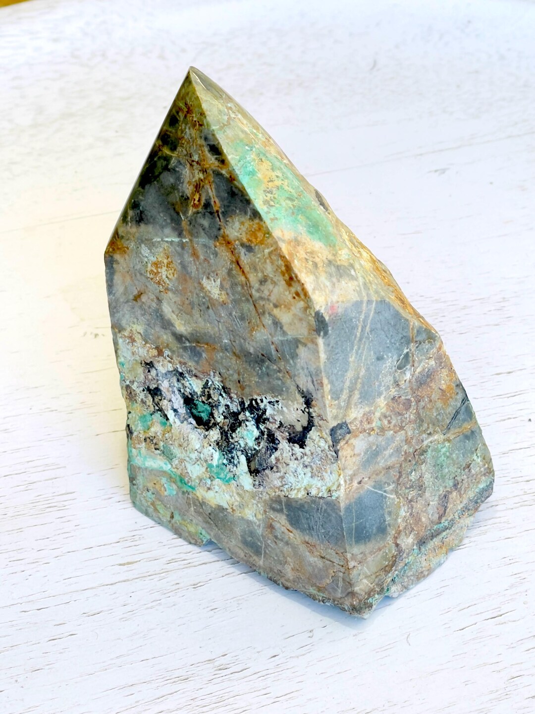 Skystone, Castenada Series, "saman", Chrysocolla in Specular Hematite ...
