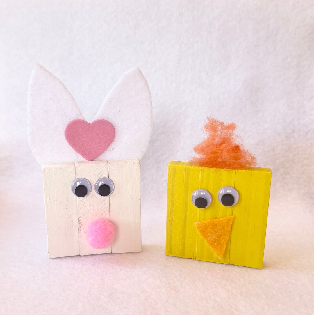 Easter DIY Craft Kit for Kids, Tiered Tray Easter Bunny Decor Craft ...