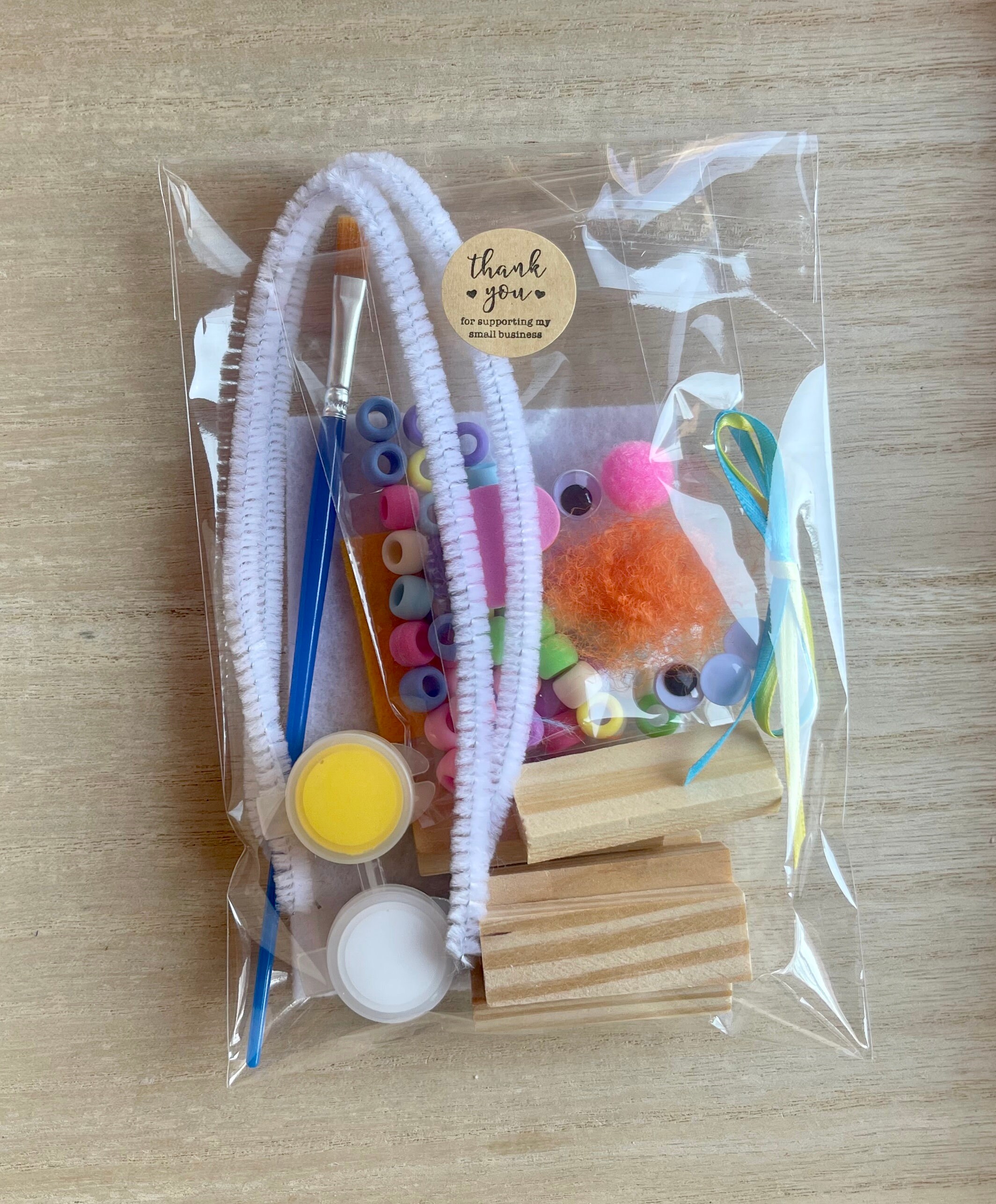 Easter DIY Craft Kit for Kids, Tiered Tray Easter Bunny Decor Craft ...