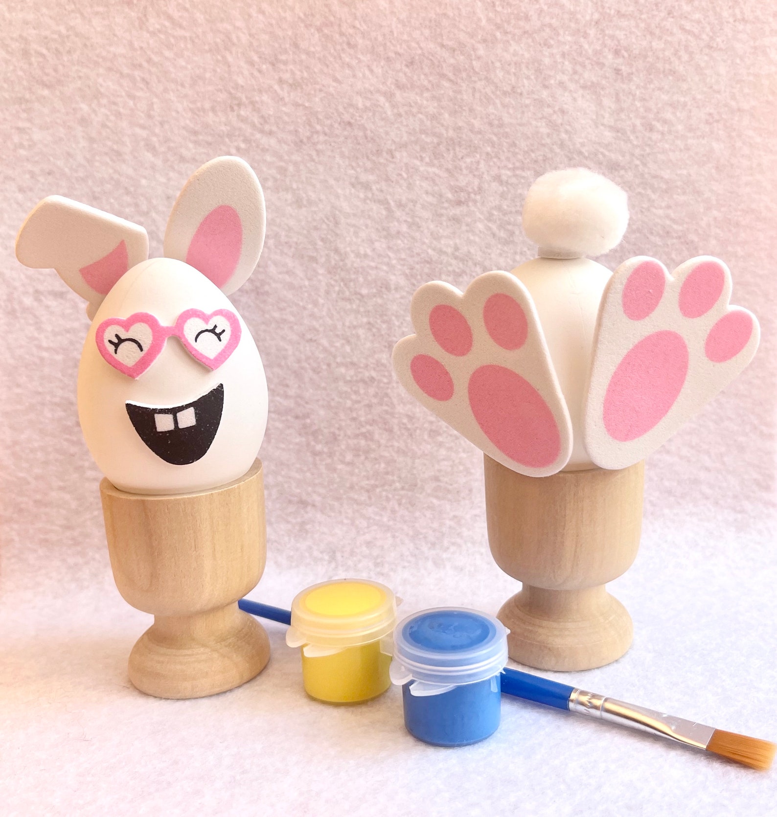 Easter Bunny Eggs Craft for Kids, Bunny Head and Butt Craft Kit, Easter ...