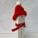 DIY Jenga Block Snowman Craft Kit, Knitted Hat - Etsy