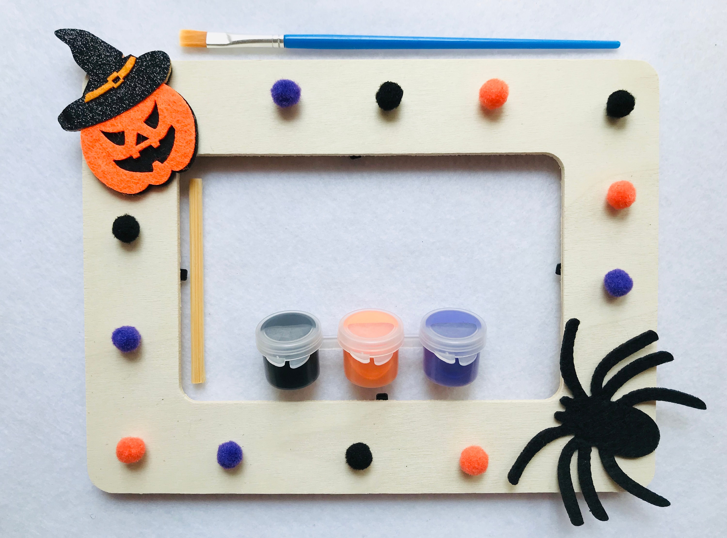 Halloween Craft for Kids, Halloween Picture Frame Craft, Halloween ...