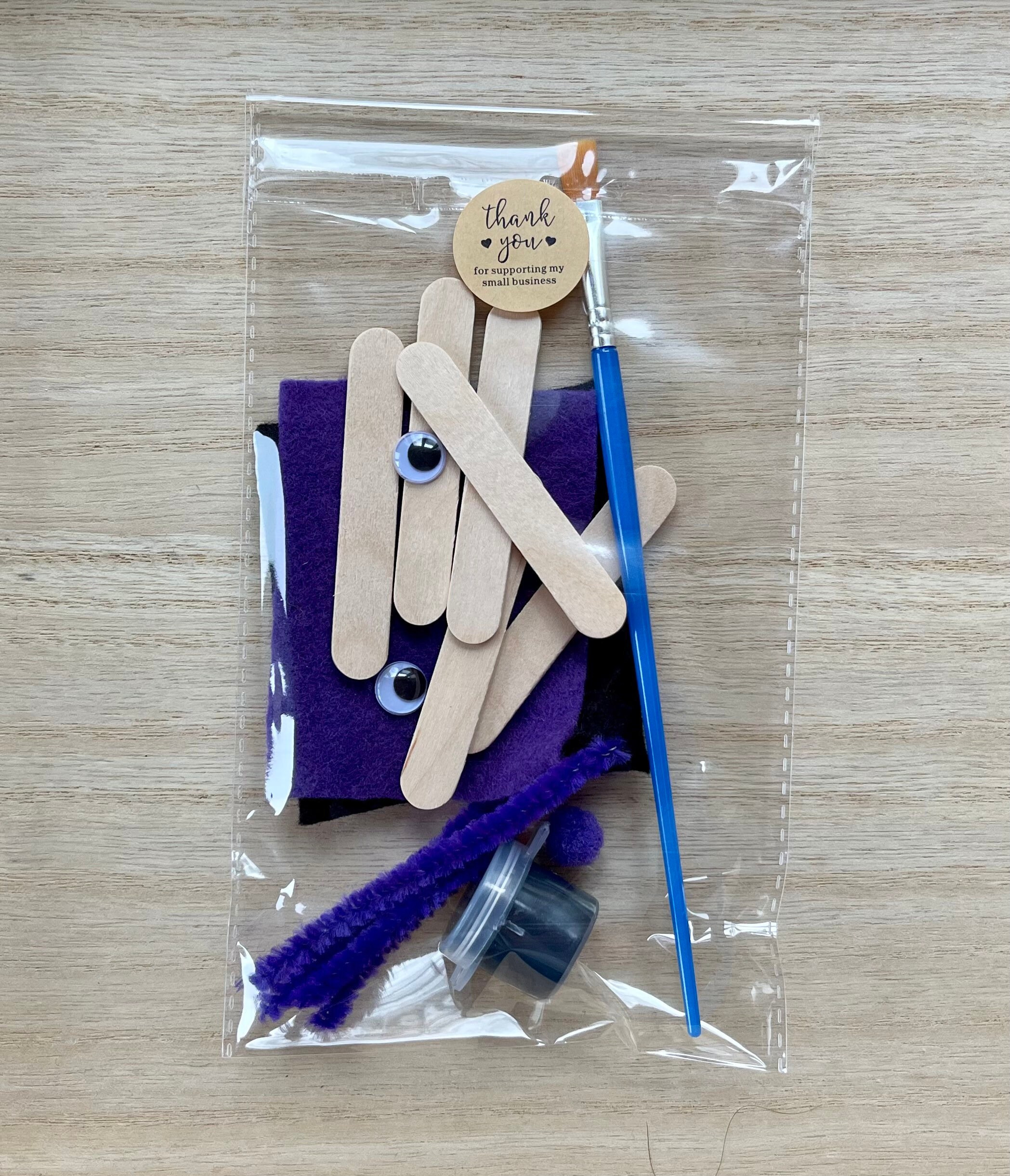 Halloween Witch and Her Cat Craft Kit for Kids Halloween - Etsy