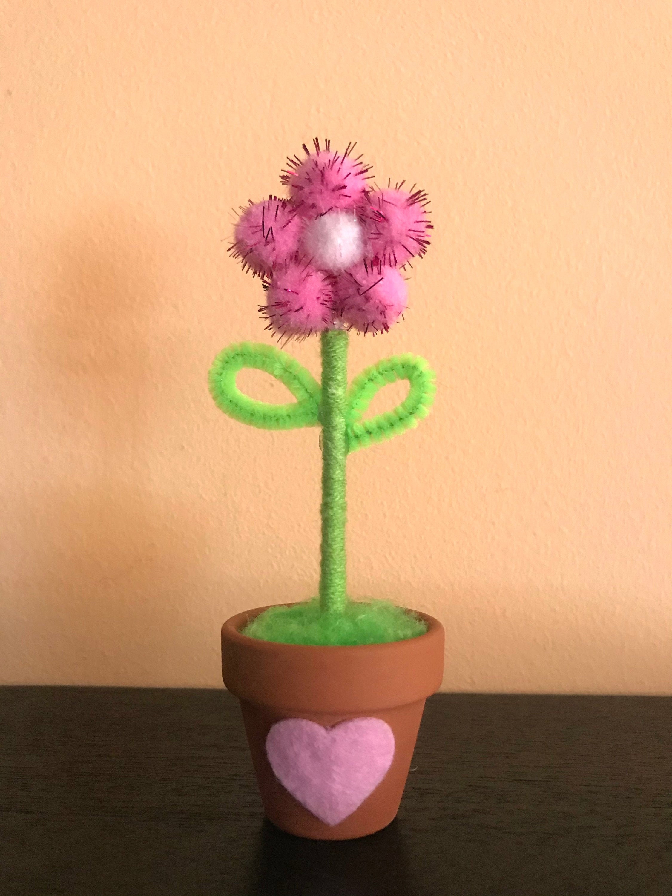 Valentines Craft Kit for Kids, Valentines Day Flower Pot Craft Kit ...