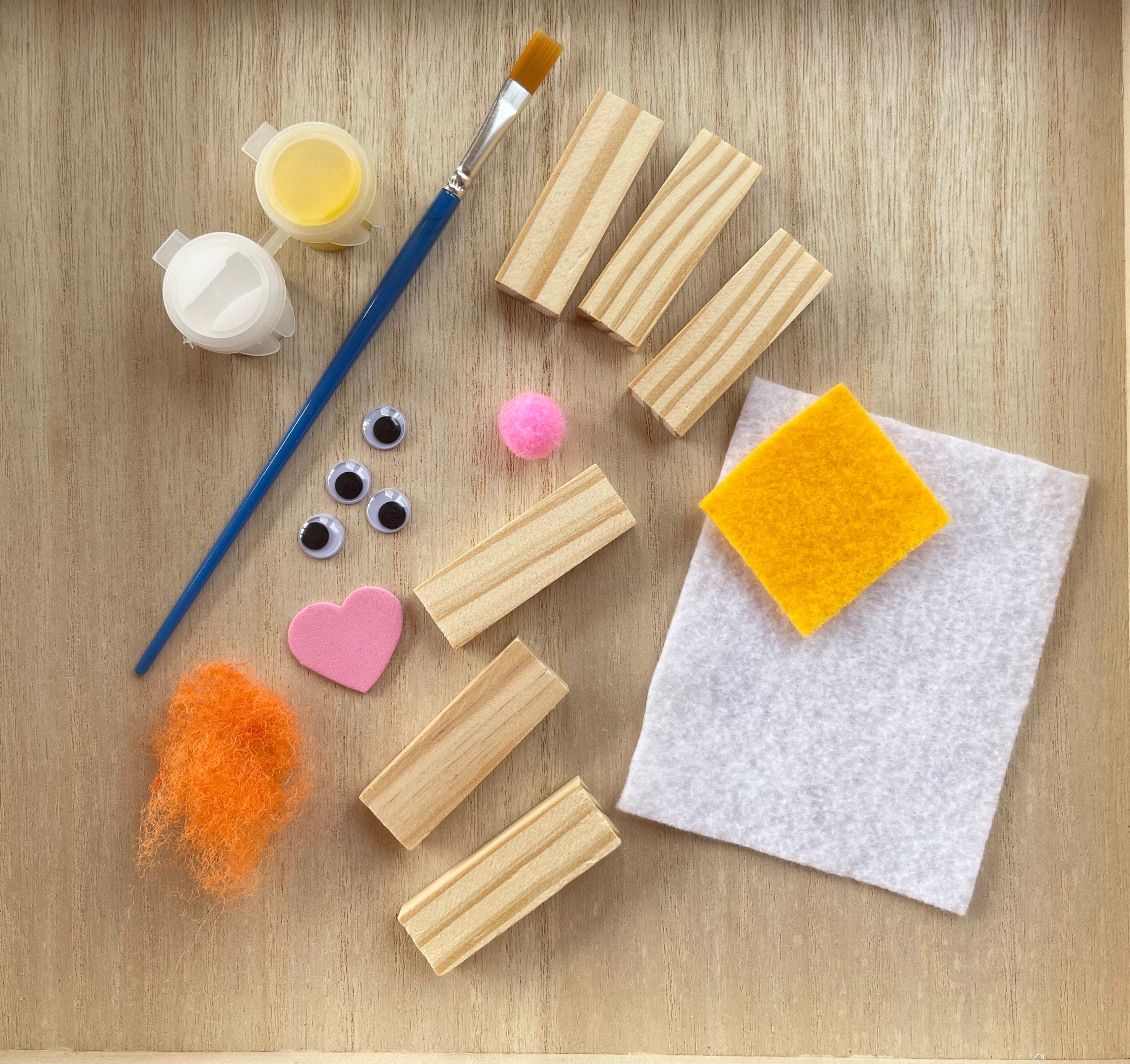 Easter DIY Craft Kit for Kids, Tiered Tray Easter Bunny Decor Craft ...