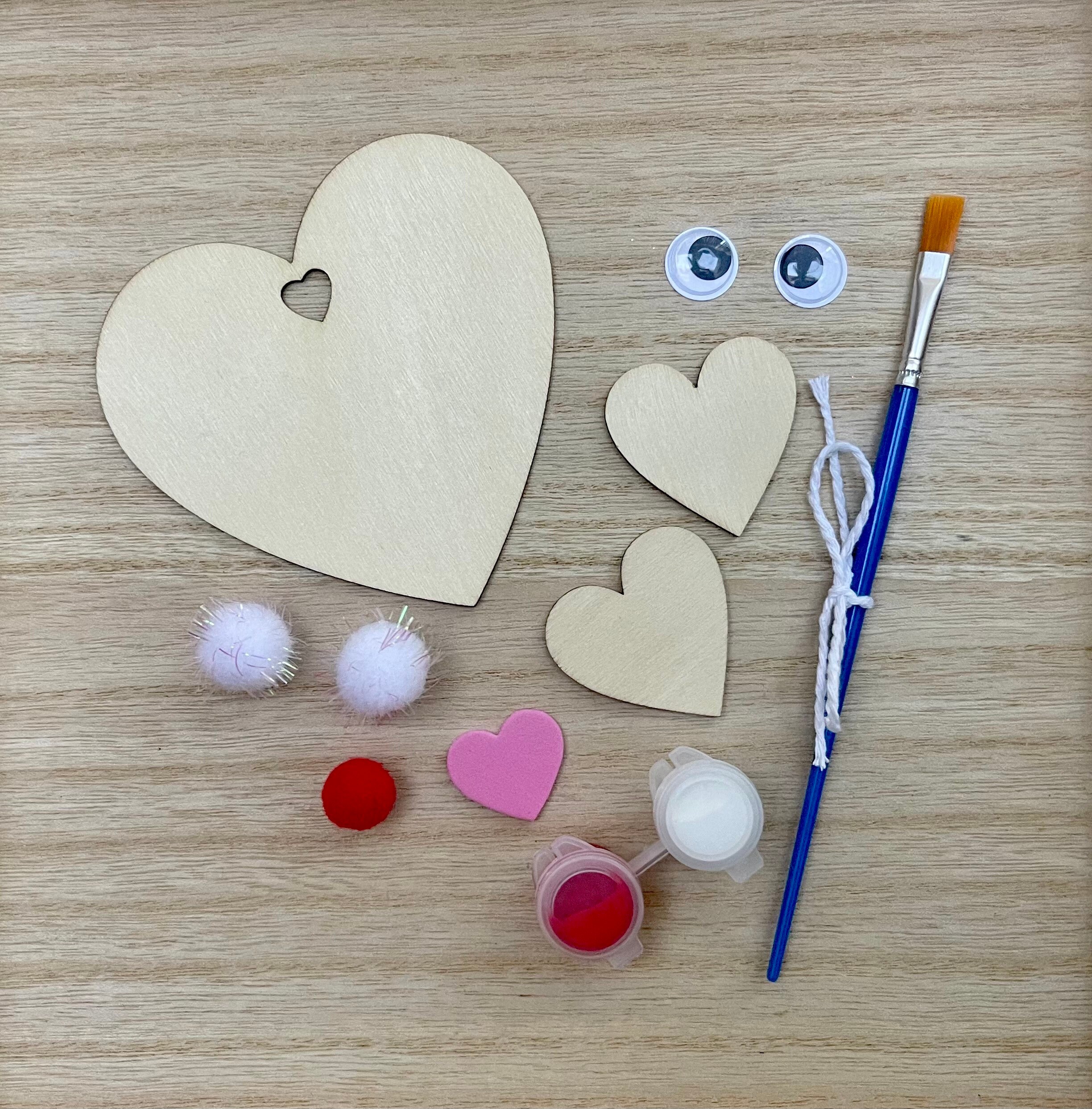 Valentines Day Craft Kit for Kids, Valentines Puppy and Owl Ornaments ...
