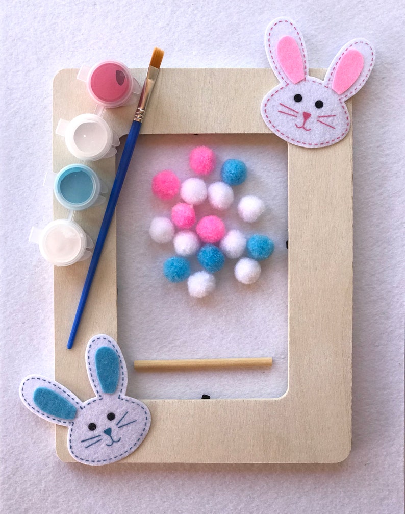 Easter Picture Frame Craft Kit for Kids. Paint Craft Kit for - Etsy