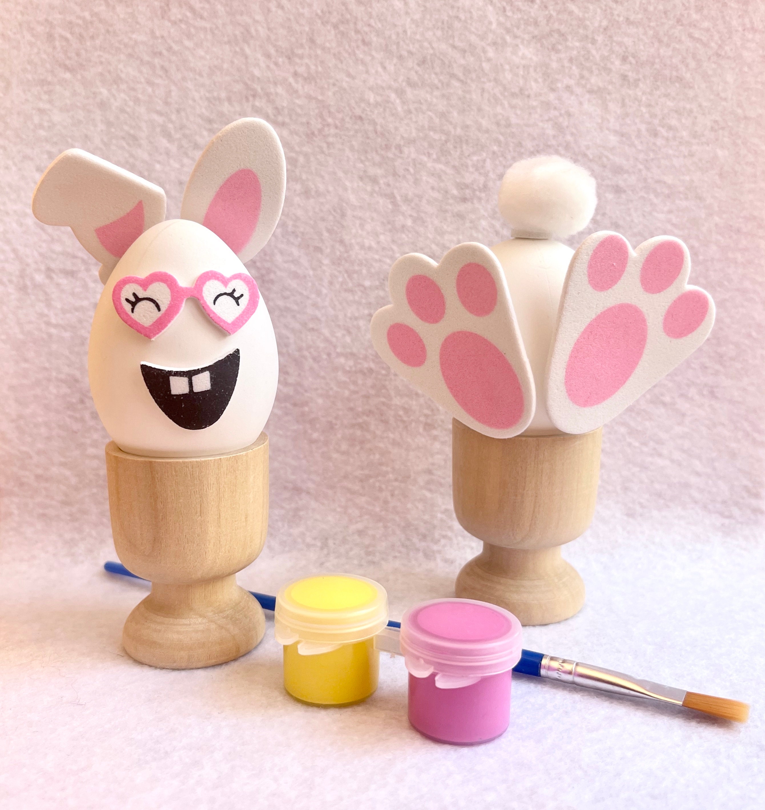 Easter Bunny Eggs Craft for Kids, Bunny Head and Butt Craft Kit, Easter ...