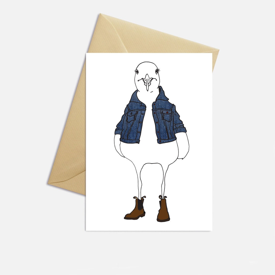 Denim Jacket Card Funny Greeting Card Card for Wife - Etsy