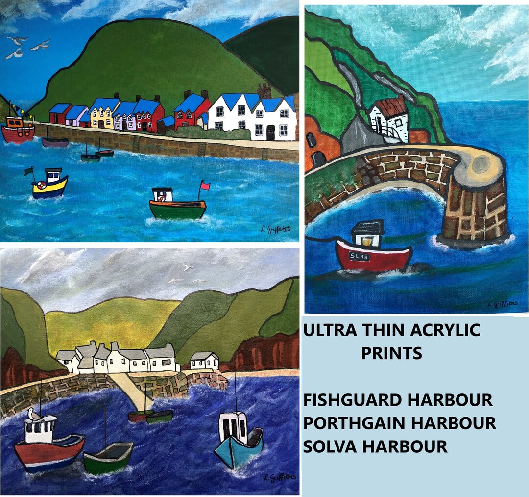 Acrylic Art Prints, Ultra Slim, of Pembrokeshire Harbours, Seaside ...