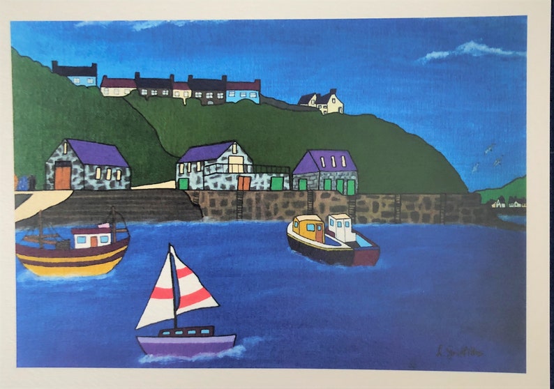 Signed Fine Seaside Art Prints of Solva Old Lifeboat Station and ...