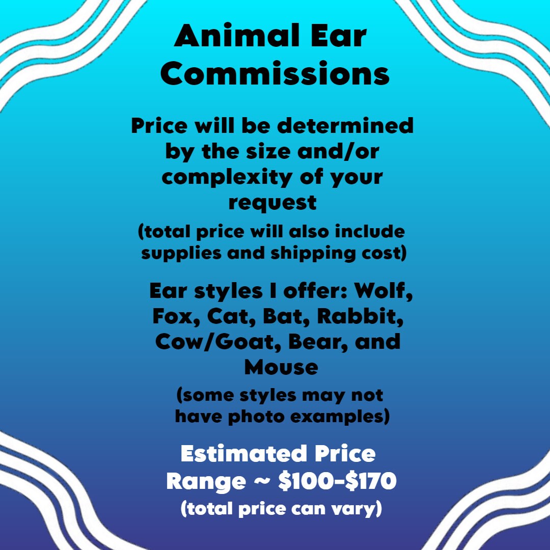 Custom Animal Furry Therian Ears (read Description) - Etsy