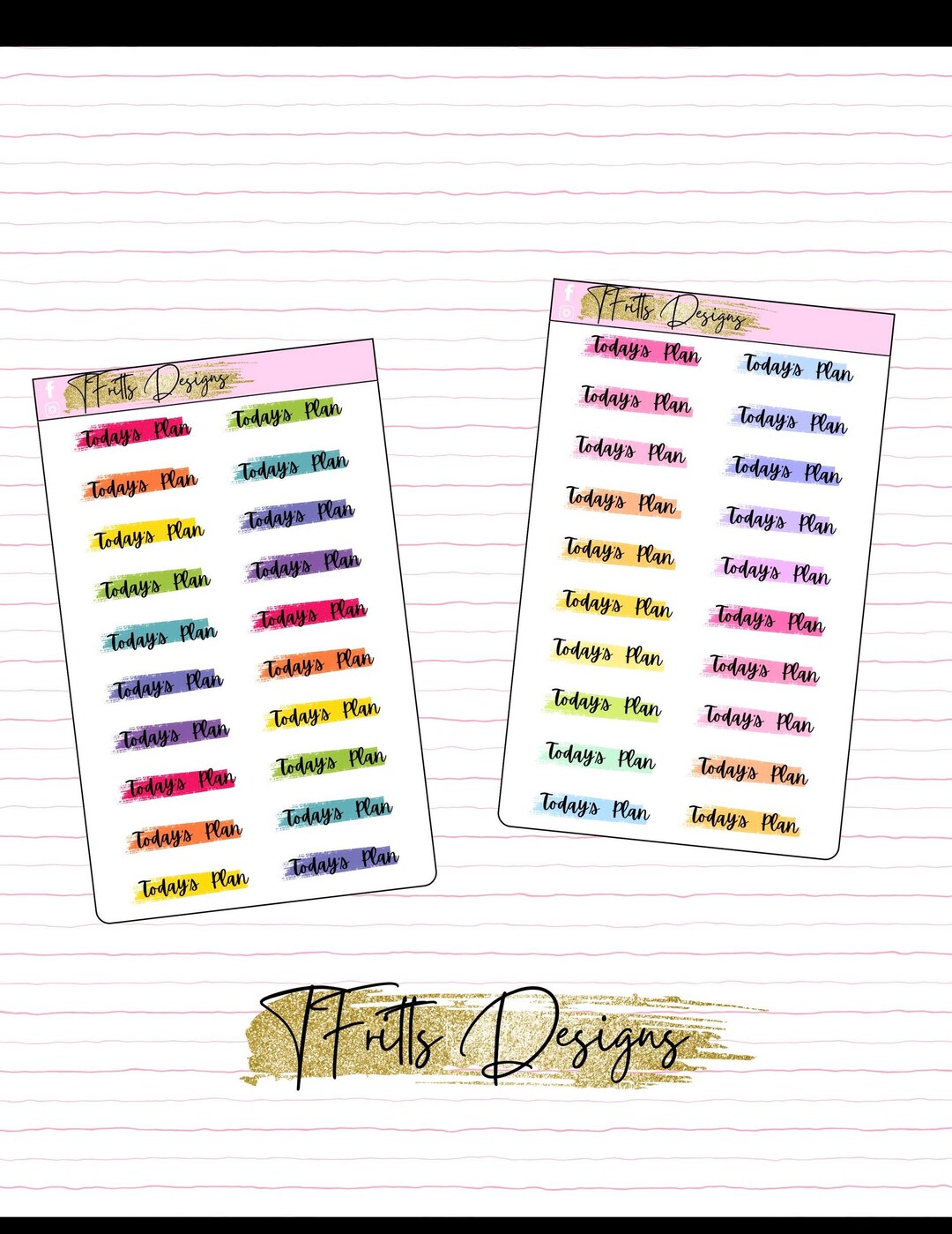 Planner Stickers - Today’s Plan - to Do List - Cursive - Script - A - Etsy
