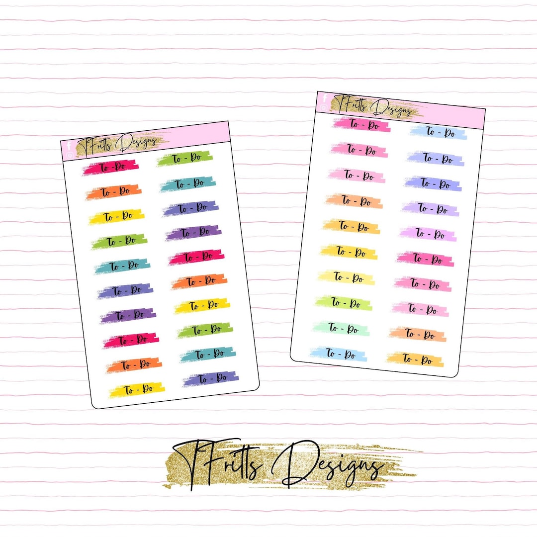 Planner Stickers - to - Do - to Do List - Cursive - Script - A - Etsy