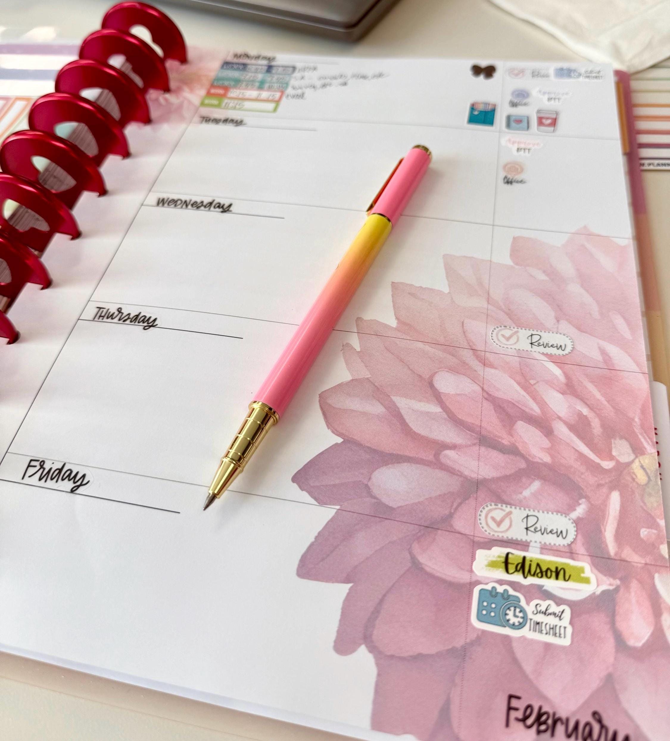 Weekly Planner Inserts - Undated Planner - Extension - A - Etsy