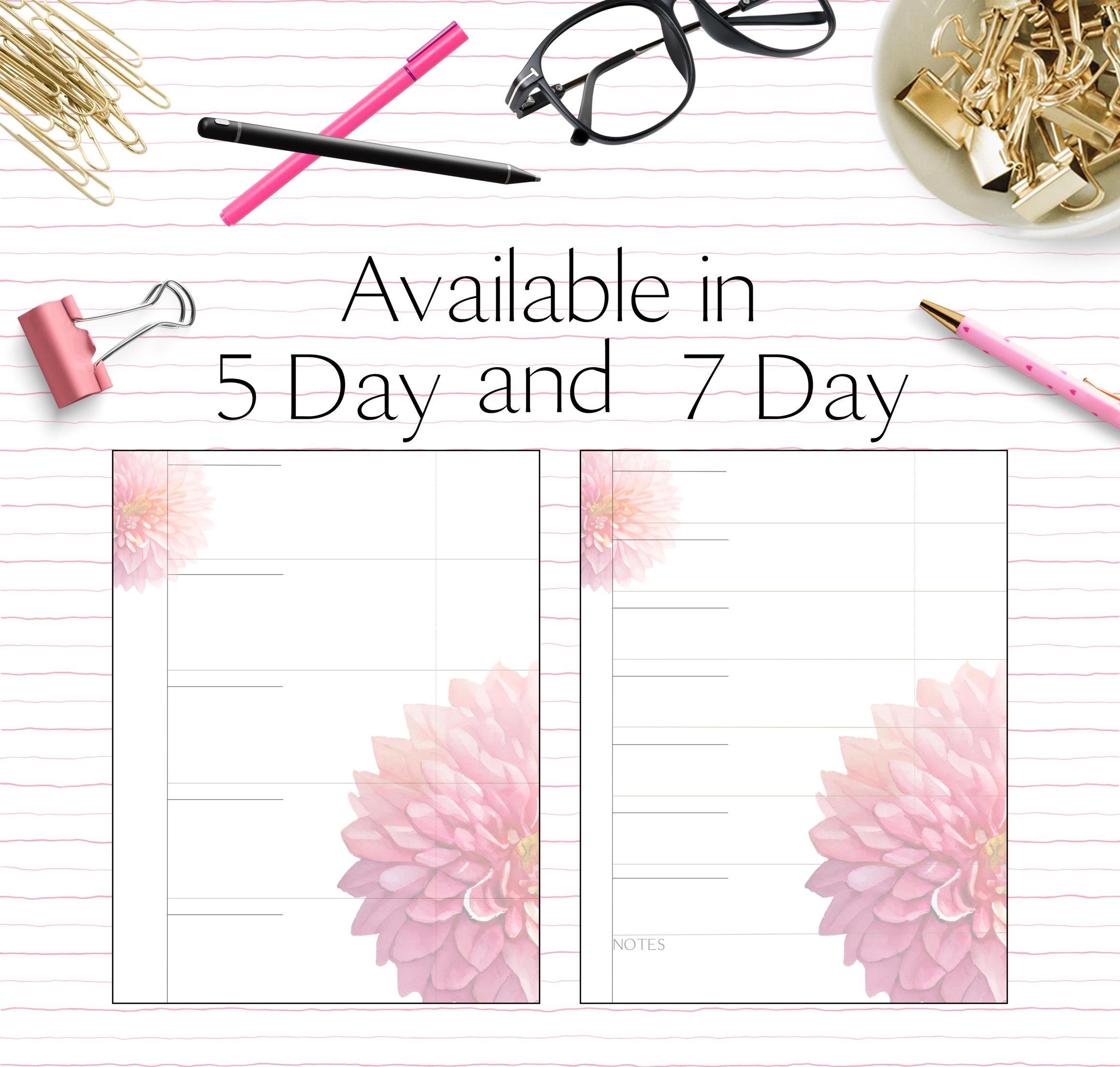 Weekly Planner Inserts - Undated Planner - Extension - A - Etsy