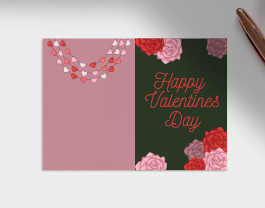 Digital Valentines Day Card Printable, Valentines Day Gift, Valentines ...