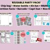 Nutrition Facts Png,barcode,chip Wrapper Template,party Nutritional Facts Table,candy Wrapper ...