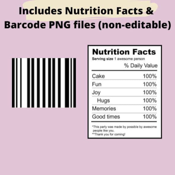 Skittles Nutrition Facts Label