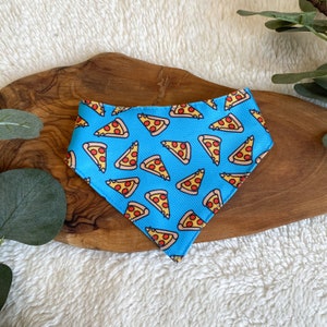 Pizza Pet Bandana, Blue Pet Bandana, Food Cat Bandana, Food Dog Bandana ...
