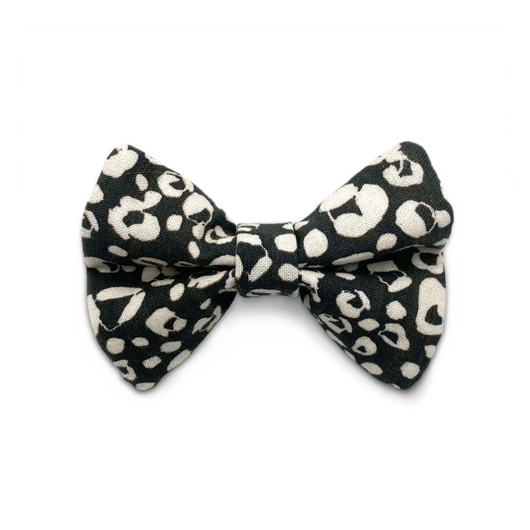 Cheetah Cat Bow Tie, Black Cat Bow Tie, Black Dog Bow Tie, Cat Bow Tie ...