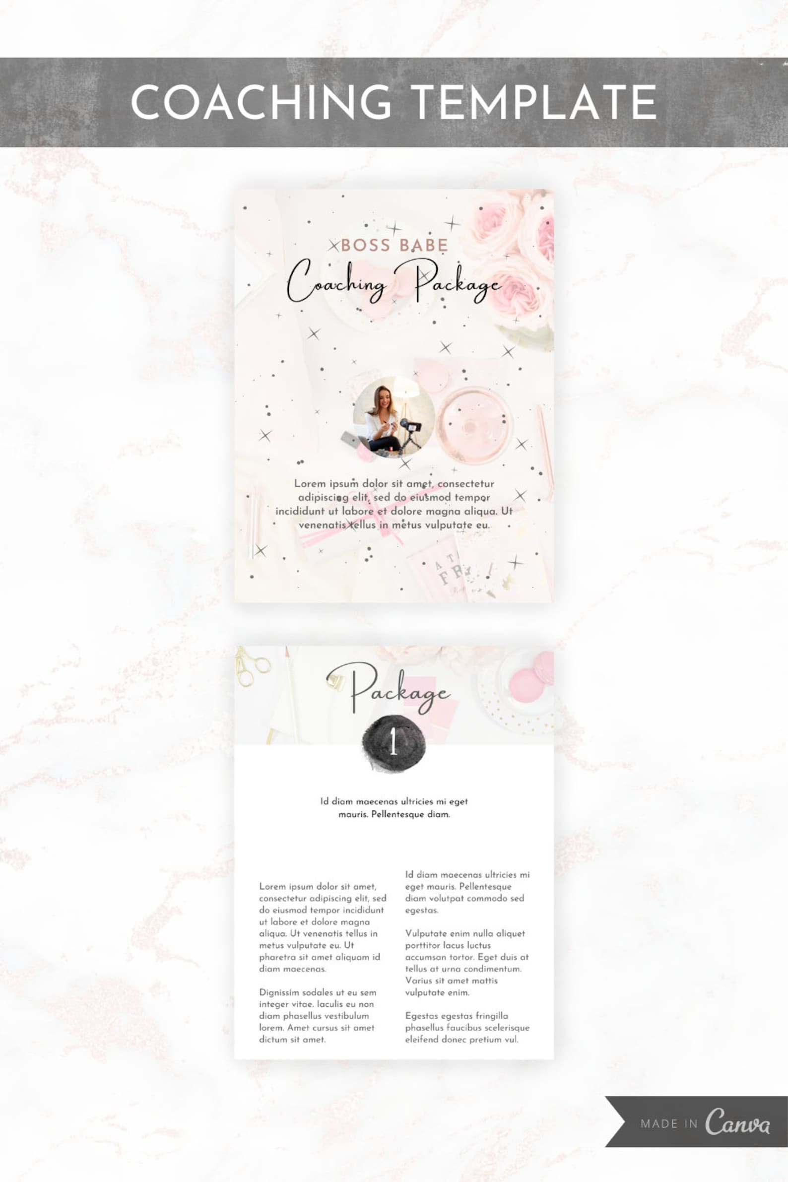 Coaching Package Canva Template Canva Template Media Kit | Etsy